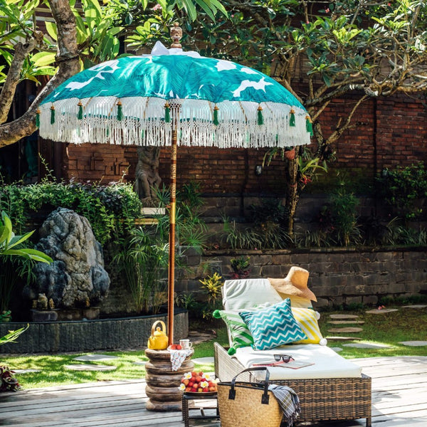 Meryl (2m) Round Bamboo Parasol- IN STOCK - East London Parasol Company Inc